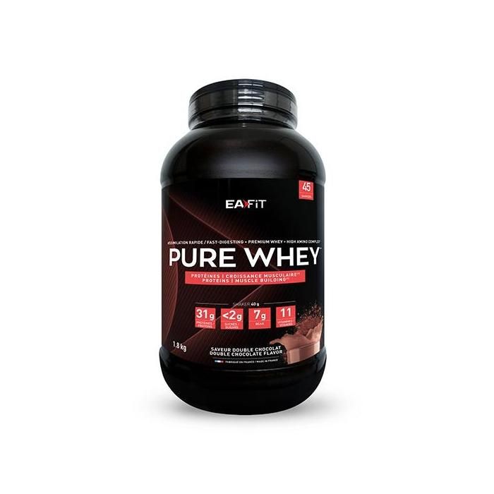Eafit Pure Whey Double Chocolat 1,8Kg - Cdiscount Sport