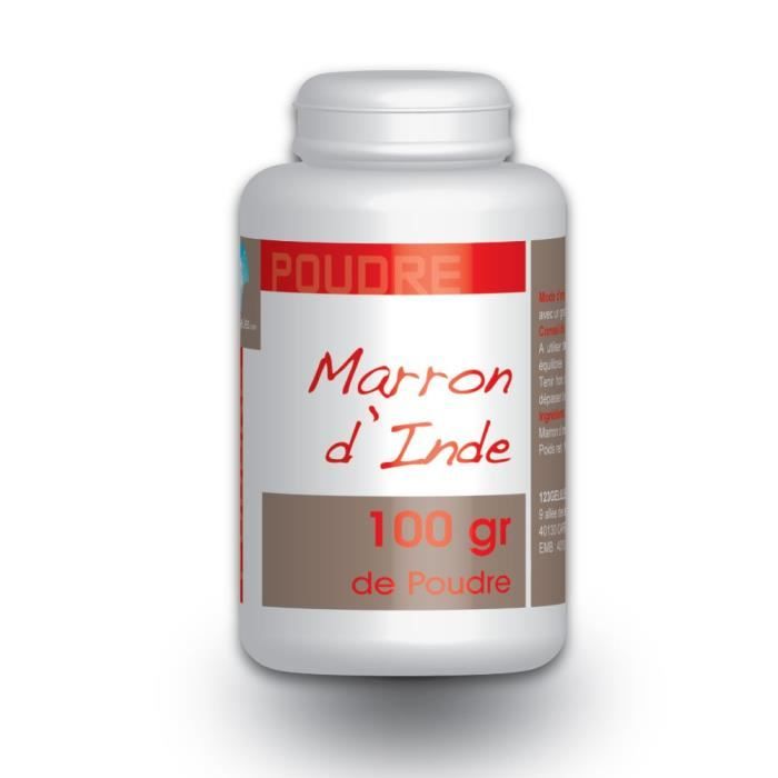 100 grammes de marron d'Inde fruit poudre. - Cdiscount Santé - Mieux vivre