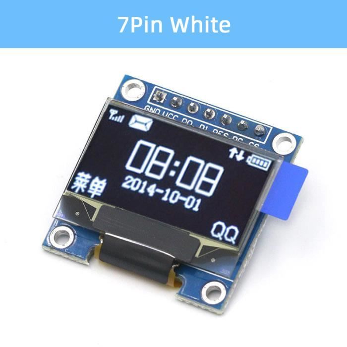 7pin blancs - Écran Série Lcd Oled Pour Arduino, Module D'affichage 0. ...