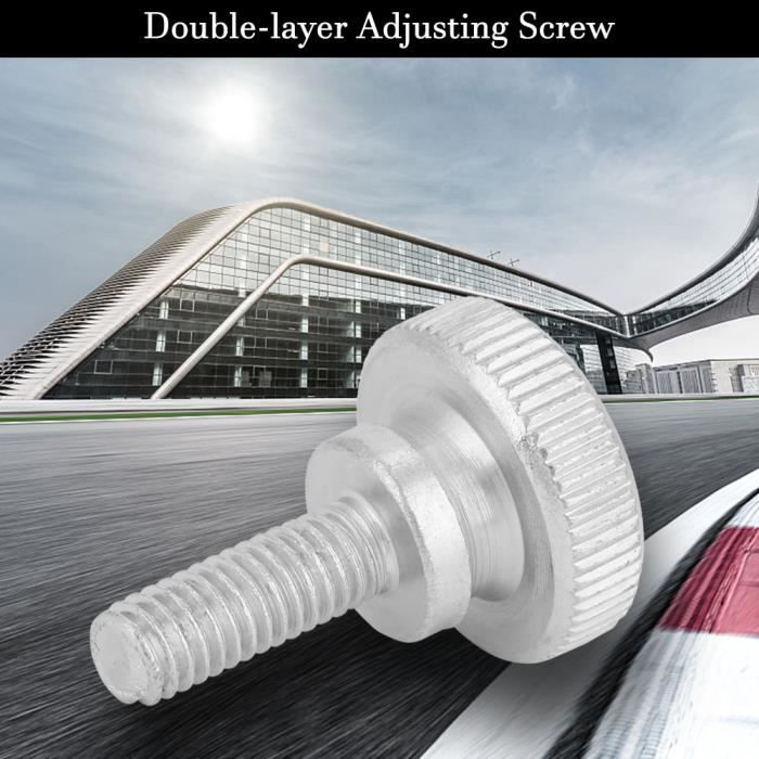 Drfeify vis à tête moletée 40 pièces M6 en acier au carbone plaqué zinc ...