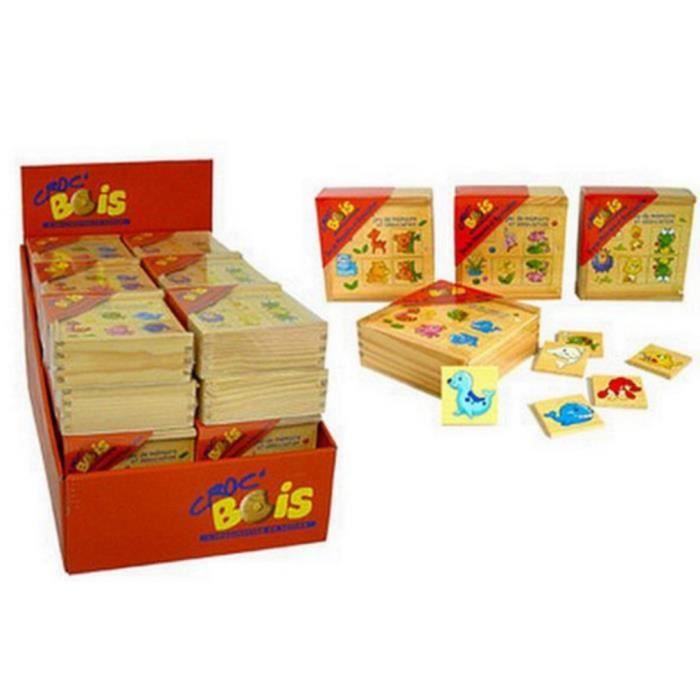1 JEU DE MEMOIRE EN BOIS MEMORY CARD 12 X 12 CM 1ER AGE DES 10 MOIS ...