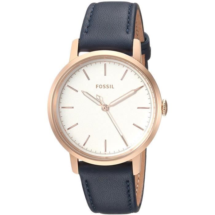 Montre Femme - Fossil - ES4338 - Cuir Marron - Acier Inoxydable ...
