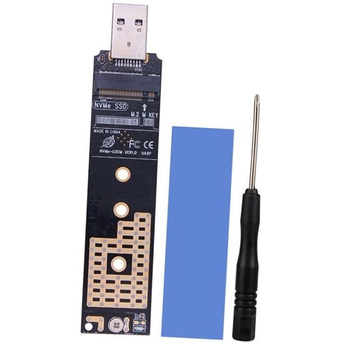 NVME à USB 3.1 Adaptateur M.2 SSD à USB 3.1 NVMe/Basé PCIe Disque Dur Converter Lecteur Soutien ...