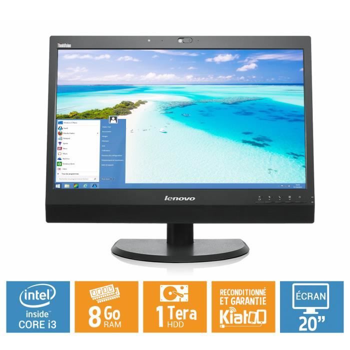 Ordinateur de bureau ALL IN ONE LENOVO M71Z intel core i3 8 go ram 1 to ...