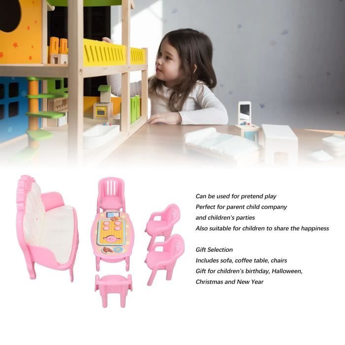 CEN Meubles de salon de maison de poupée Meubles De Maison De Poupée Ensemble De Meubles De ...