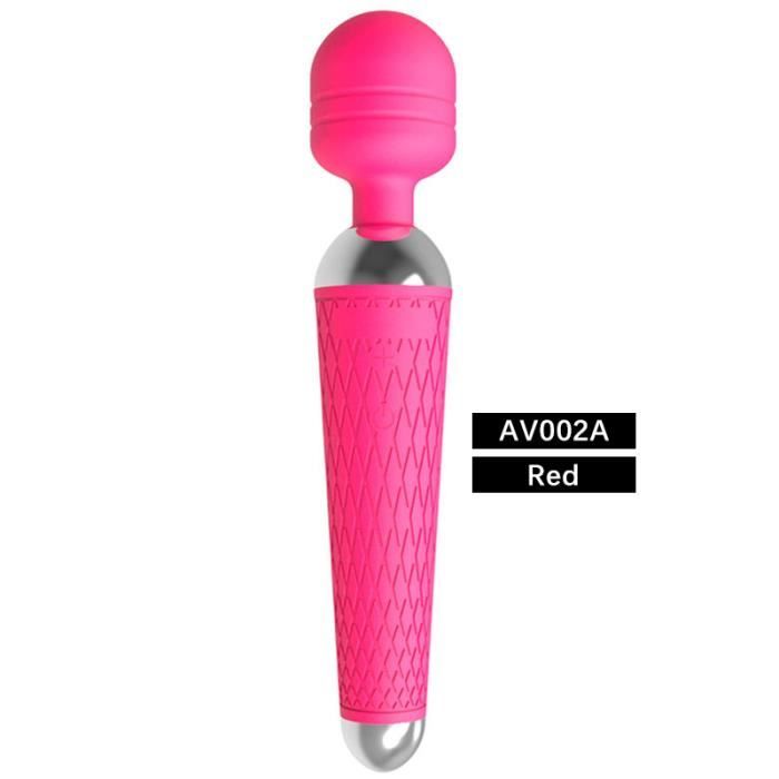 Vibromasseur sans fil AV, baguette magique, stimulateur de vagin et de Clitoris, Rechargeable ...