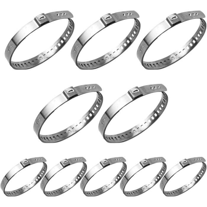 304 Collier Serrage Métallique Collier Durite, 10 Pièces Collier ...