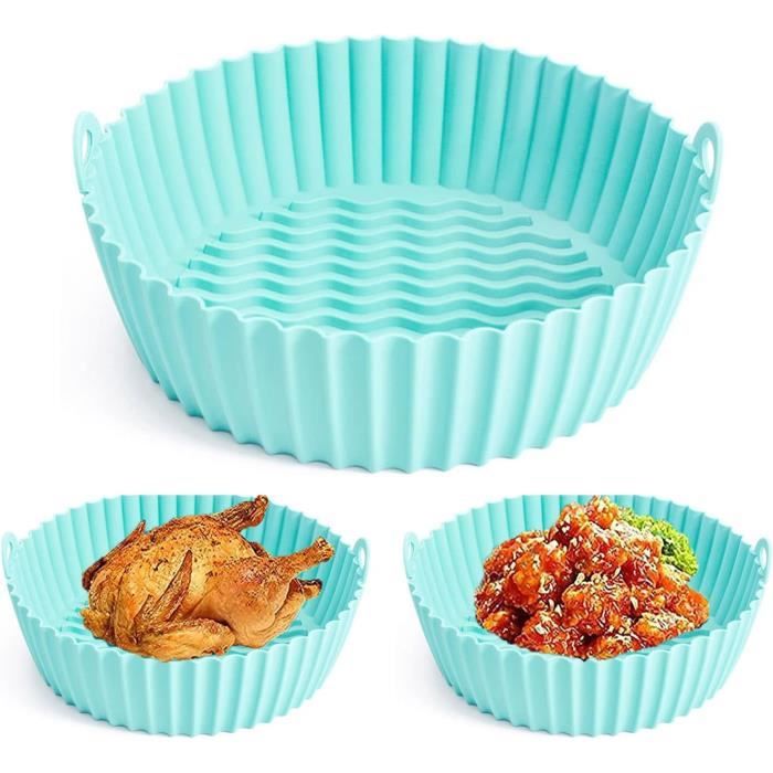 Panier En Silicone Réutilisable, Pot En Silicone Pour Friteuse À Air ...
