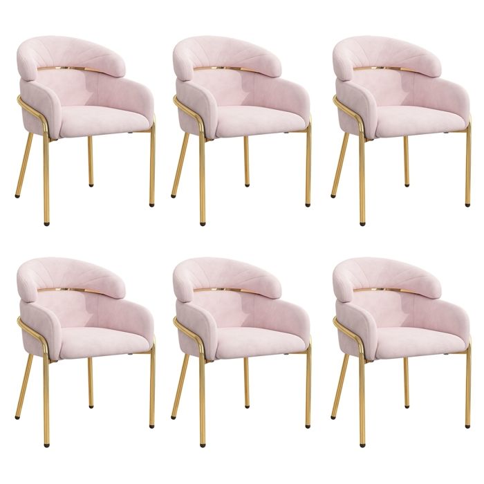 Lot de 6 Chaise de Salle à Manger, Chaise de Maquillage, Chaise Moderne ...