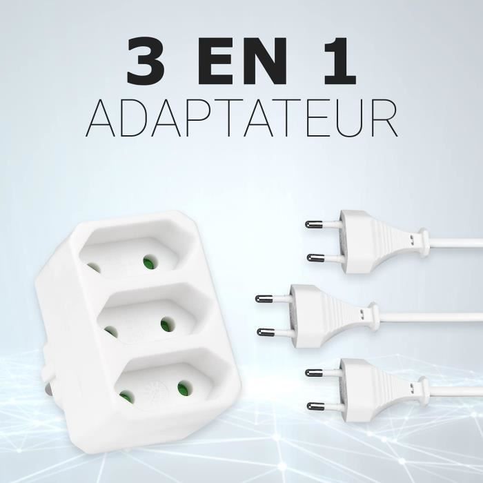 Fiche multiprise Electrique Triple avec sécurité Enfant - multiprise ...