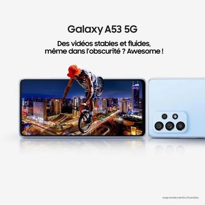 Smartphone SAMSUNG Galaxy A53 128Go 5G Noir Single SIM - Version US ...