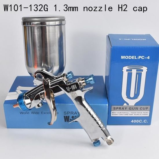 Couleur 132G 1.3mm HVLP – pistolet de pulvérisation d'air manuel, pulvérisateur de peinture de ...