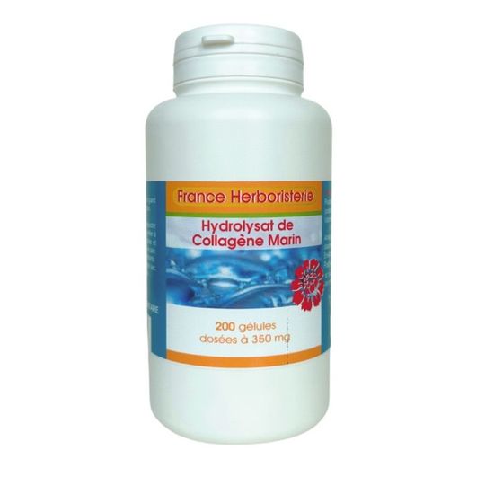 Hydrolysat de Collagène Marin - 200 gélules dosées à 350mg - France ...