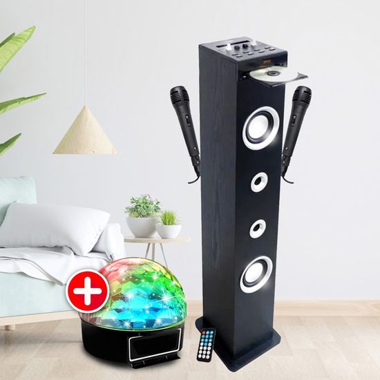 Tour de son CD et Karaoké Inovalley HP49CD, 100W USB Bluetooth RADIO FM ...