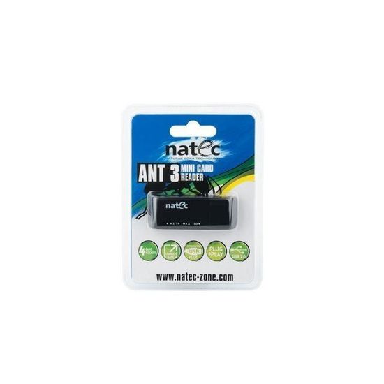 Lecteur de carte NATEC MINI ANT 3 - SDHC, MMC, M2, micro SD - USB 2.0 ...