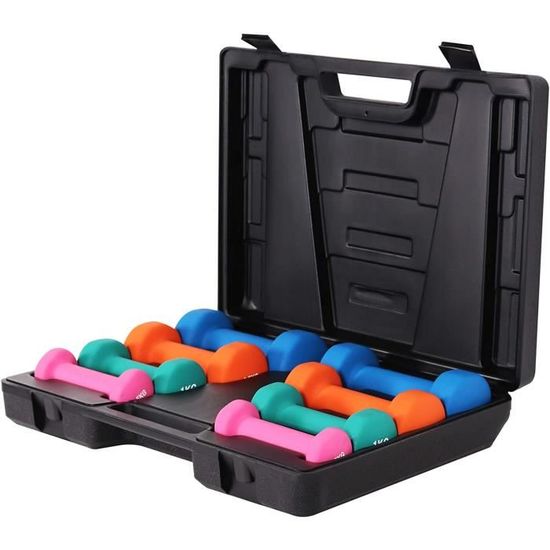 Set d'haltères fitness de 10 kg + coffret de rangement299 - Cdiscount Sport