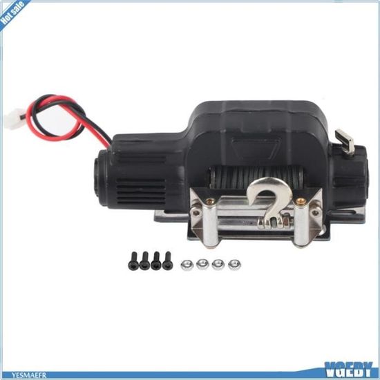 VGEBY Mini treuil électrique en métal pour voiture RC 1:10, pour SCX10 ...