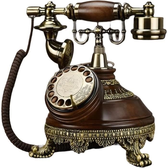 Téléphone européen Rotary Téléphone Creative Fashion Retro Home Ligne ...