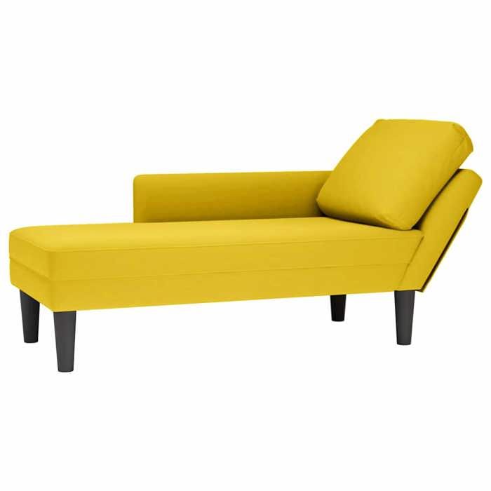 Meridienne salon-Fauteuil long - avec coussin - et accoudoir droit ...