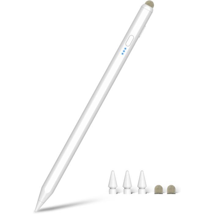 Stylet iPad Pencil Pro-KAL-pour iPad 6-10, Air 3-5/M2, Mini 5-6, Pro 11 ...