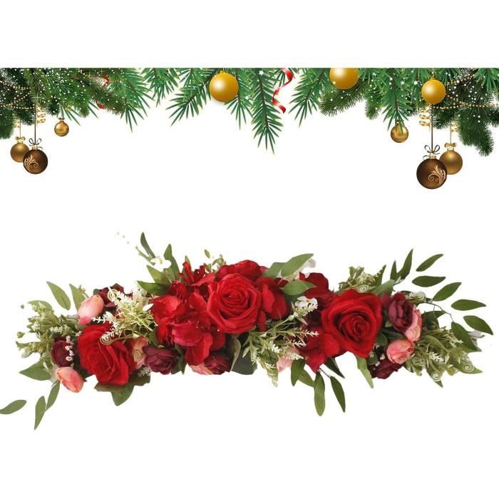 Fleurs D'Arc De Mariage 25Inch Arche De Fleurs Artificielles Couronne ...