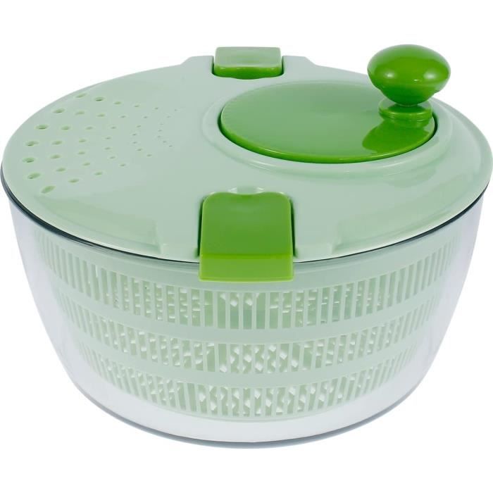 Essoreuse à salade manuelle de 4 L avec égouttoir et poignée - Séchoir ...