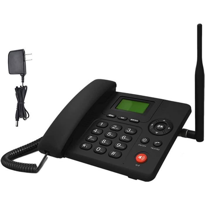 Téléphone de bureau GSM sans fil - A316 - Double bande - Numérotation ...