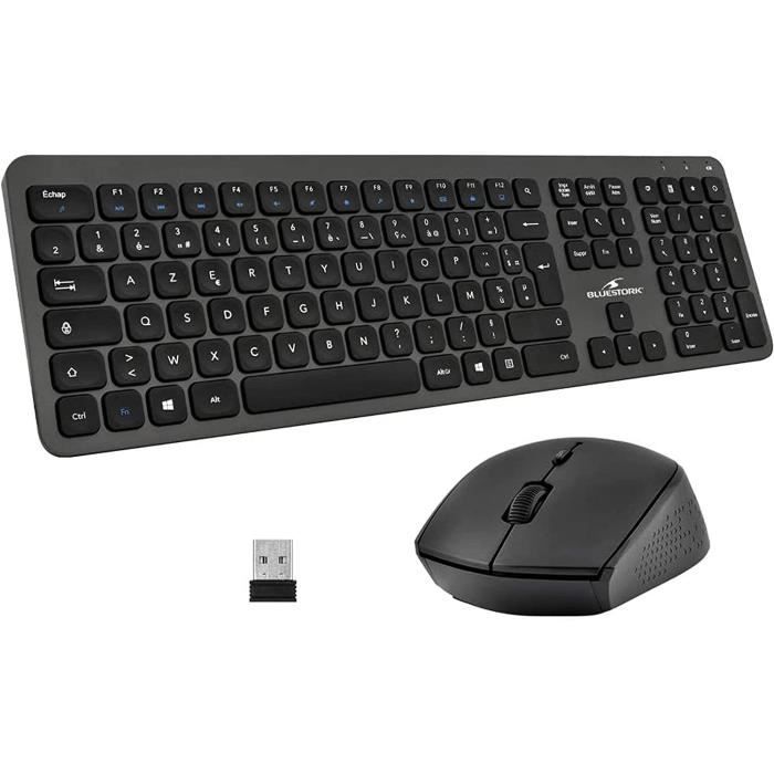 Pack Easy Slim Clavier et Souris sans Fil - Wireless avec Smart Dongle ...