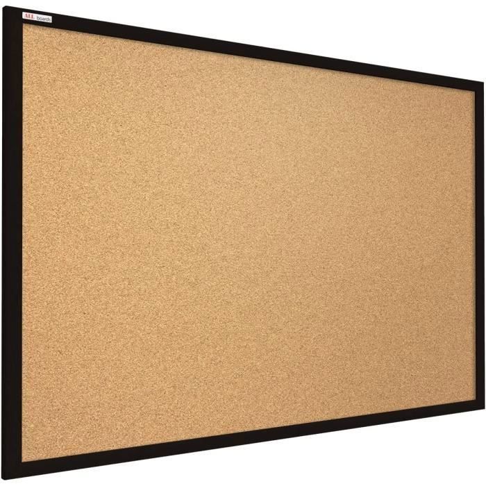 Tableau en Liège avec Cadre en Bois Noir 90x60cm - Cdiscount Beaux-Arts ...