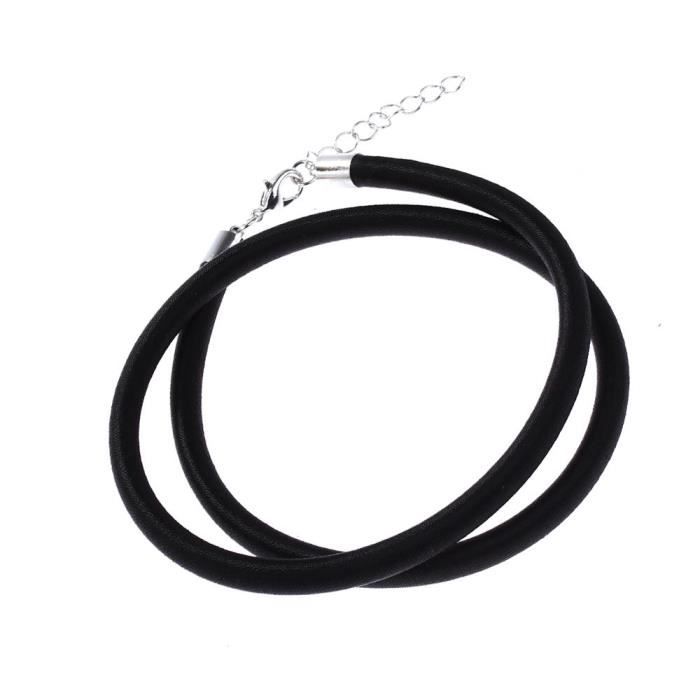 Collier Chaîne Ras de Cou en Soie Plastique Bij… - Cdiscount