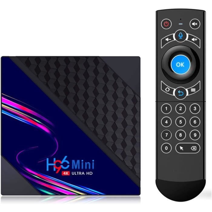 H96 Mini V8 Smart TV Boîte An oid 10 2GB RAM 16GB ROM Support 1080P 4K ...