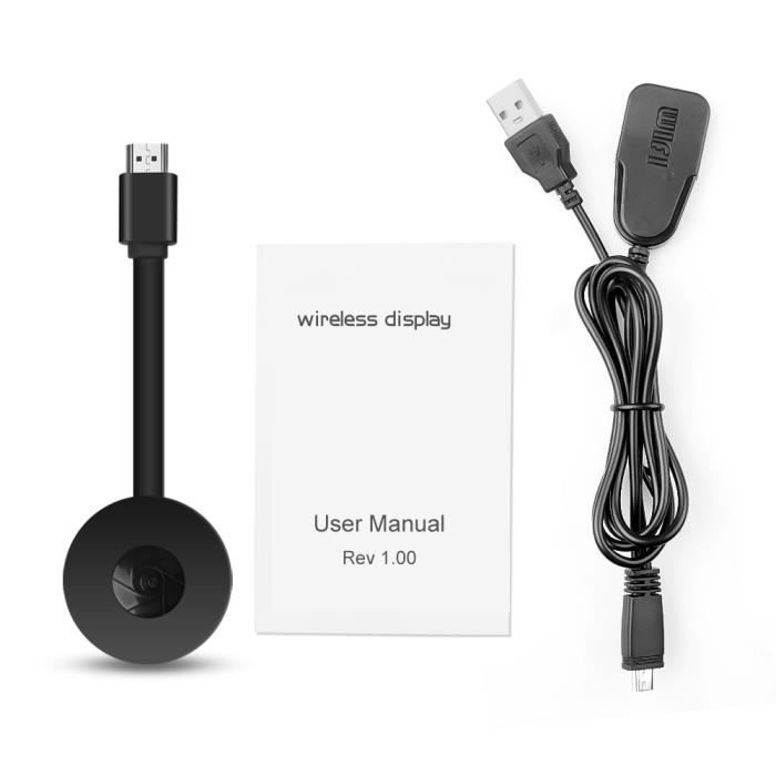 Récepteur-décodeur,Clé TV WIFI G2 compatible HDMI, Support d'affichage ...