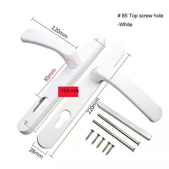 Top vis blanc - Poignée de porte coulissante de sécurité universelle ...