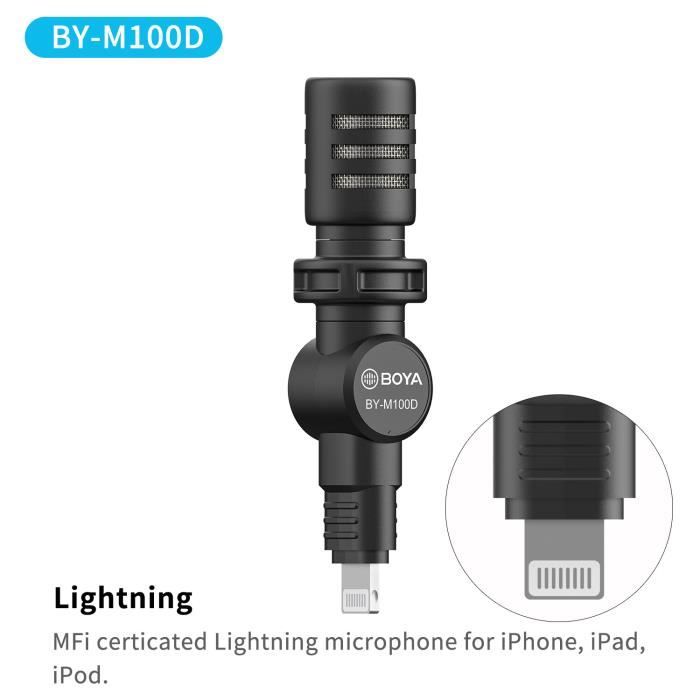 Microphone,Mini Microphone professionnel sans fil BY-M100, pour ...