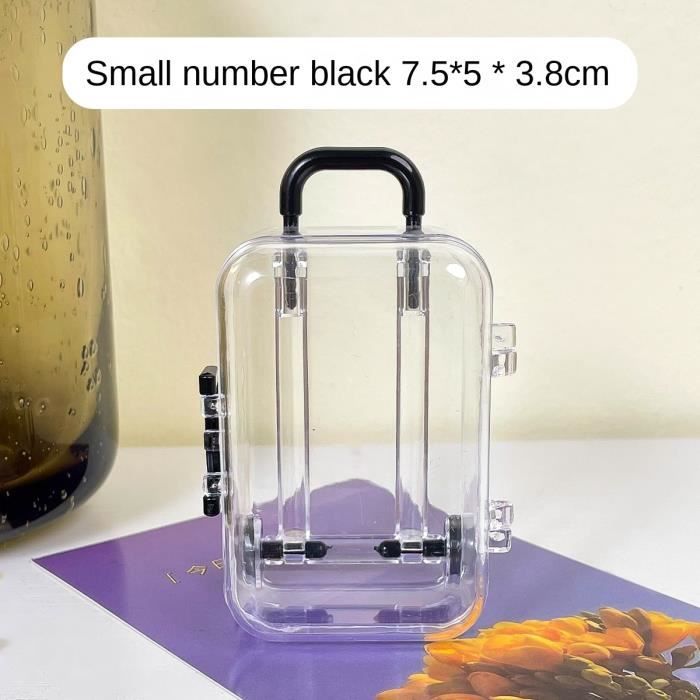 Mini valise à roulettes créative, boîte de rangement, Simple et mobile ...