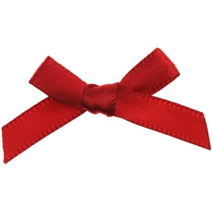 Lot De 20 Mini Nœuds En Ruban Satiné Rouge 3 Cm 7 Mm[h6963] - Cdiscount ...