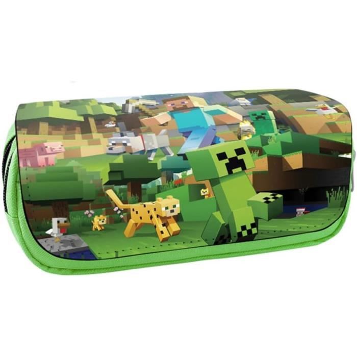 Mine-Craft Trousse À Crayons Mine-Craft Sac À Crayons Grande Capacité ...