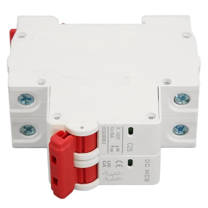 Cikonielf Disjoncteur CC Disjoncteur Miniature cc 6000A capacité de rupture 2P Mini disjoncteur ...