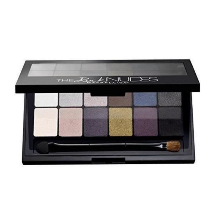 GEMEY MAYBELLINE The Rock Nudes Palette de 12 Fards à Paupières ...
