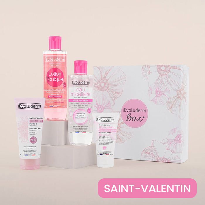 EVOLUDERM - Coffret Soin Visage Peaux Sensibles - Box Flower - Idéal ...