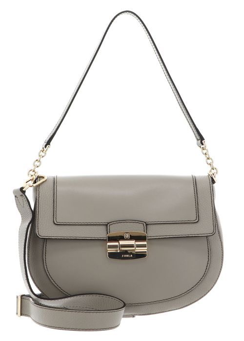 FURLA Sac à épaule bandoulière gris clair en cuir pour femme - Club 2 ...