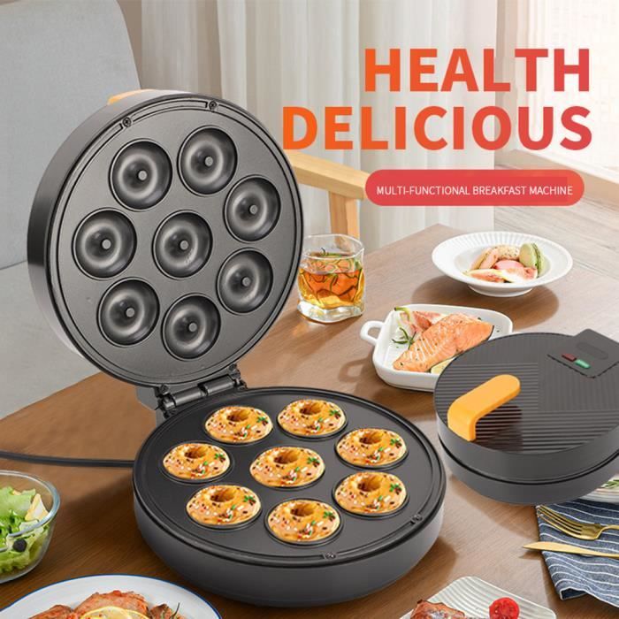 Machine à beignets - EU PLUG - 1400W - Acier inoxydable - 8 beignets à ...