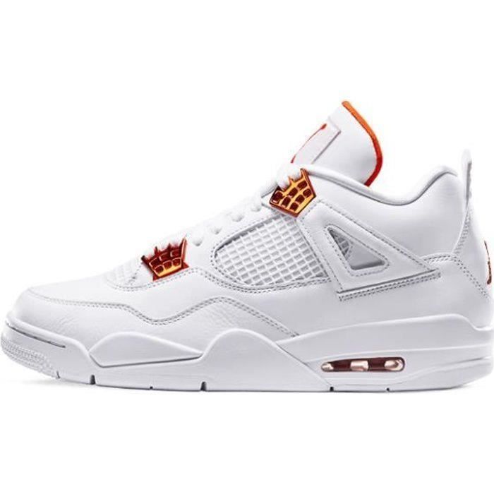 Baskets - AUTREMENT - s Jor.dans 4 Retro Metallic Orange - Cuir ...