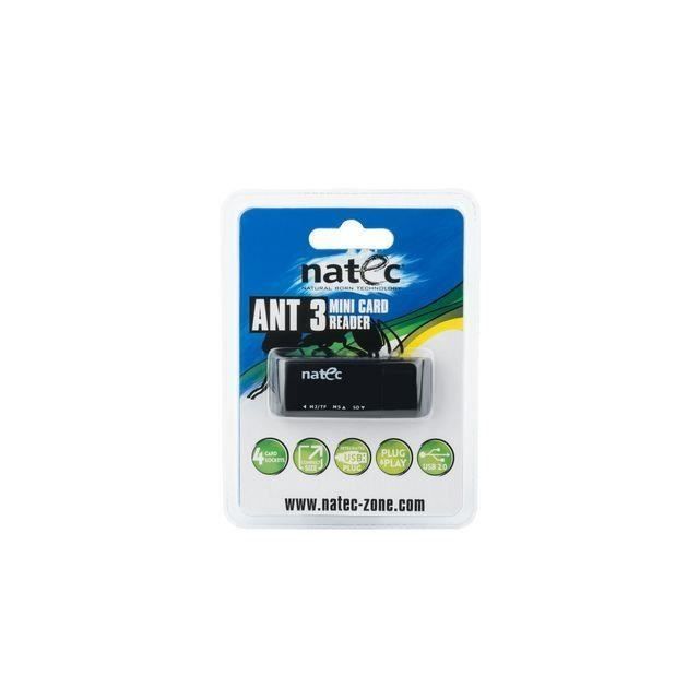 Lecteur de carte NATEC MINI ANT 3 - SDHC, MMC, M2, micro SD - USB 2.0 ...