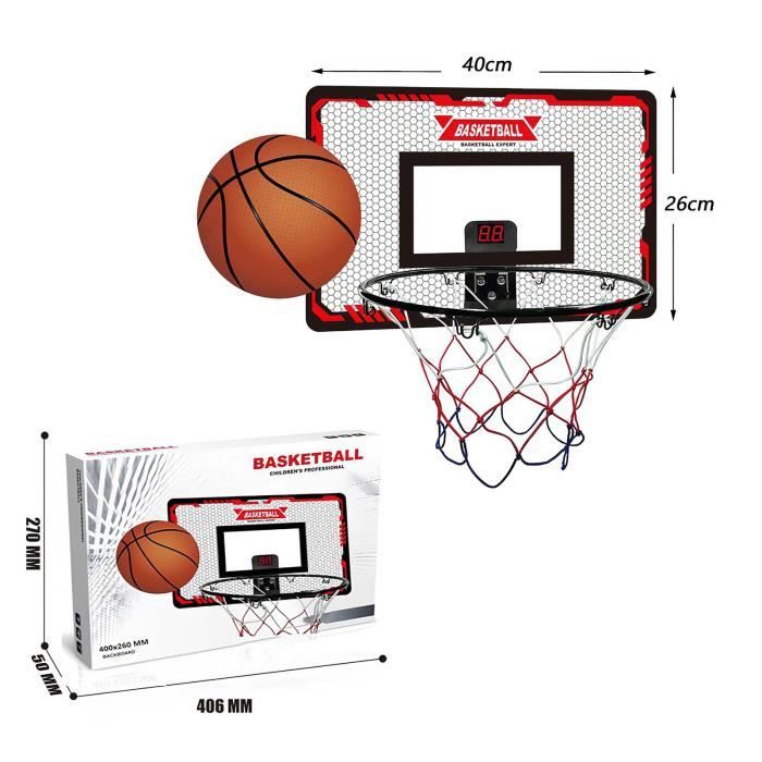 Mini Panier de Basket - PIMPIMSKY - 40x26 cm - Rouge - Pour Enfants de ...