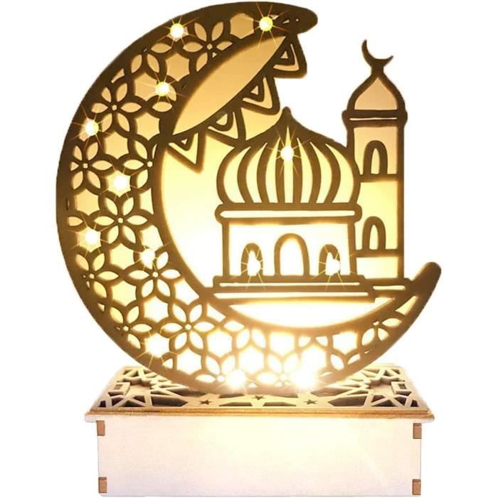 Led Lampe Ramadan En Bois, Ramadan Veilleuse Mubarak Ramadan Lampe Led ...