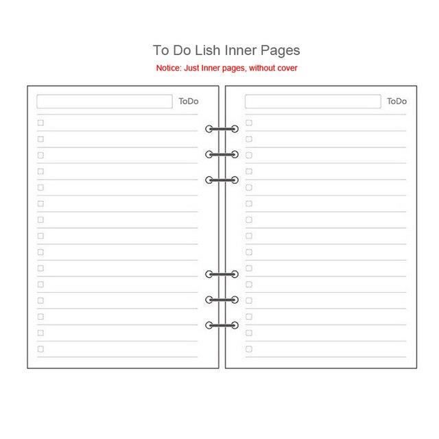 CAHIER,to do list-A7--organisateur de carnet de notes A5 A6, classeur ...