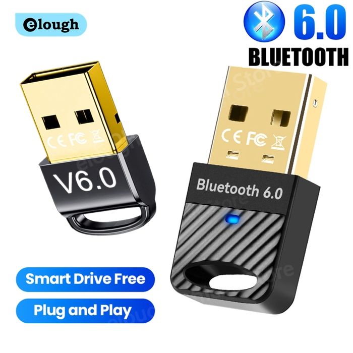Elough Usb Bluetooth Adaptateur Sans Fil Bluetooth 6.0 Dongle Pour Pc ...
