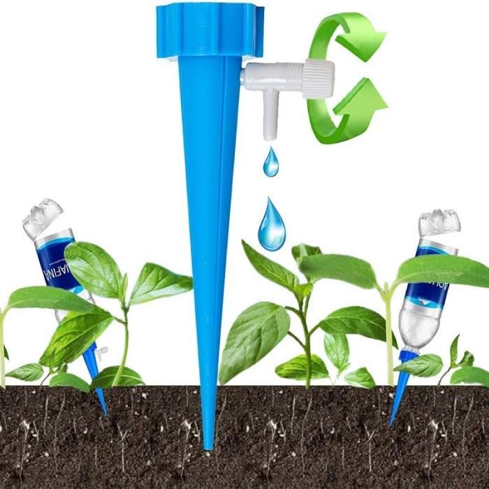 12 Pièces Vert-Self Watering Devices Auto Drip Irrigation Plant ...