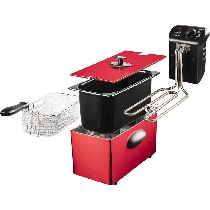 Friteuse à huile avec technologie zone froide, 3,5 litres, Avec ...